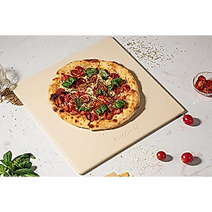 13.2" x 13.2" x 0.4" Square Cordierite Pizza Baking Stone Perfectly Compatible for Ooni Koda & Fyra 12, Uuni Pizza Oven