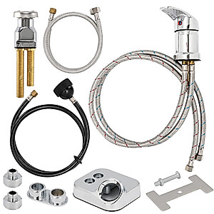 Salon Shampoo Bowl Faucet Vacuum Breaker Kit Shampoo Bowl Hose and Sprayer Replacement Part