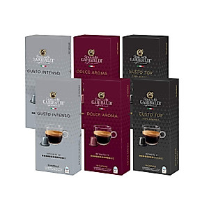 Gran Caffè Garibaldi Nespresso* compatible capsules (Variety Pack, 60 Count)