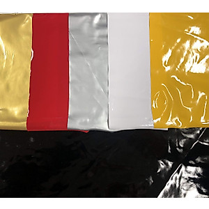 Polyester Spandex Shiny Black Faux Vinyl 2 Ways Stretch Fabric