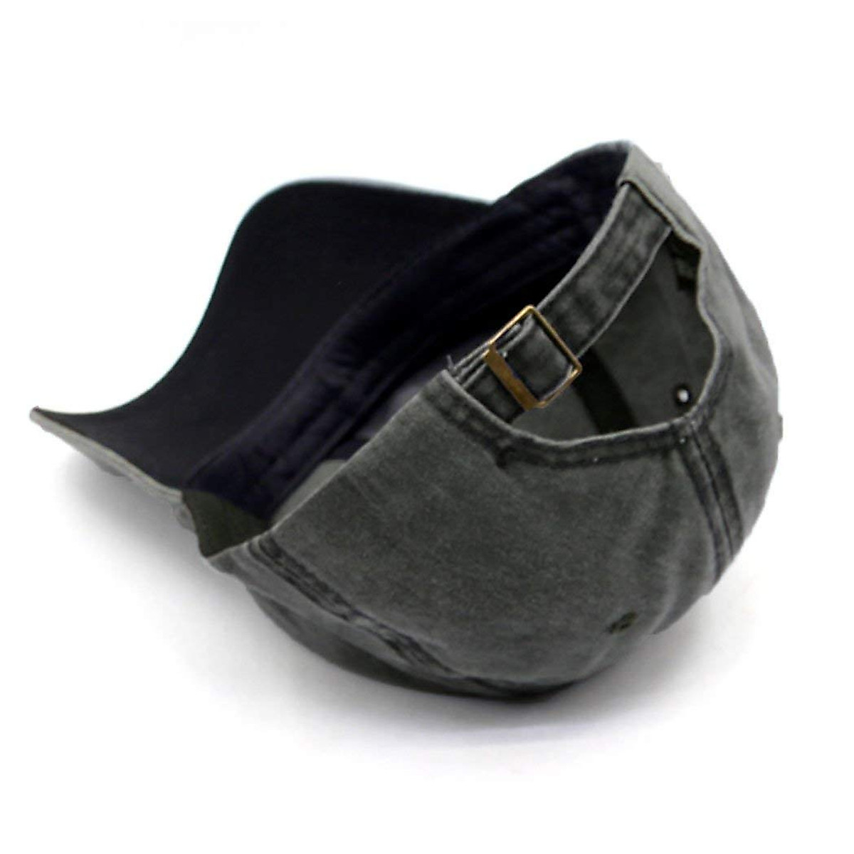 Unisex Vintage Washed Distressed Baseball Cap Twill Adjustable Dad Hat,G-black,One Size