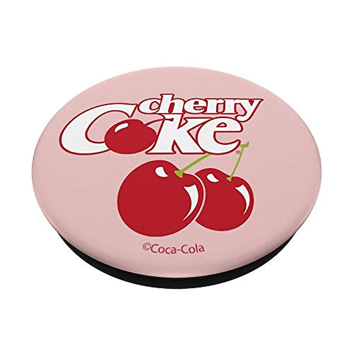 Coca-Cola Cherry Coke Logo & Cherries PopSockets PopGrip: Swappable Grip for Phones & Tablets