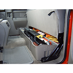 DU-HA Under Seat Storage Fits 99-07 Chevrolet/GMC Silverado/Sierra Extended Cab, Dk Gray, Part #10001