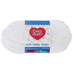 RED HEART Soft Baby Steps Yarn, White