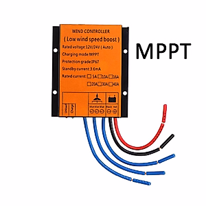 ZHIHUASMTBX No Noise Vertical Axis Wind Turbine Generator+MPPT Controller,10000W 12V 24V 48V 220V 3 Blades Vertical Magnetic Levitation Upright Wind Generator for Home Use,48v