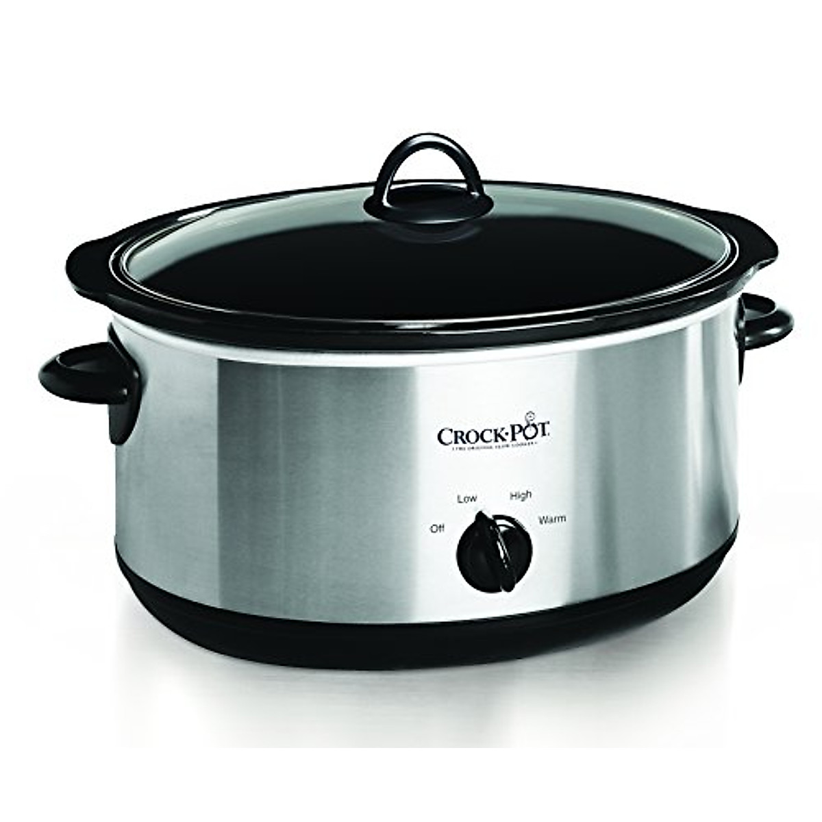 Crock-Pot Large 8 Quart Oval Manual Slow Cooker, Stainless Steel (SCV800-S)