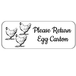 60 chicken egg carton labels, Please retrun egg carton, tags, stickers