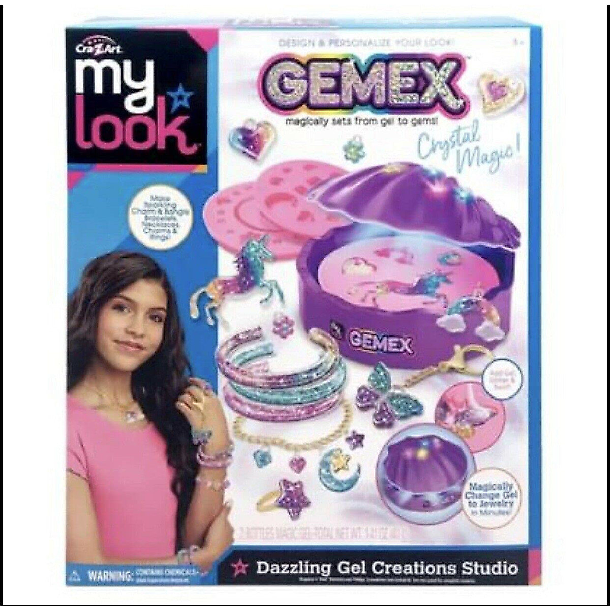 MY LOOK Gemex Dazzling Gel Creations Studio Craft Activity Kit 46909