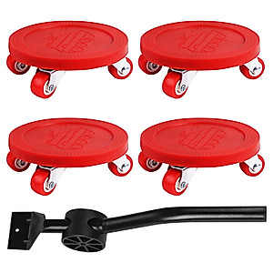 Furniture Mover Dolly with Lifter, 4 Wheel Furniture Dolly 780 LB Load Capacity,360° Rotation Moving Wheels,Furniture Lifters for Heavy Furniture,Moving System Roller Set,Refrigerator, Sofa, Cabinet