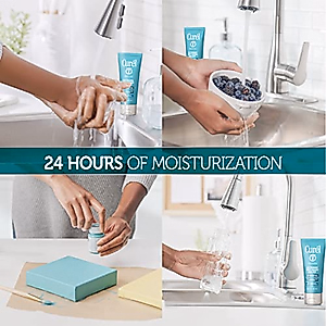 Curél Extreme Dry Hand Dryness Relief, Travel Size Hand Cream, Easily Absorbed Hand Cream for Long-Lasting Relief after Washing Hands, with Eucalyptus Extract, 3 Ounces