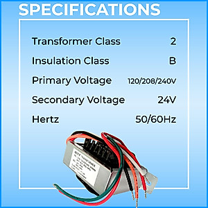 4031F Transformer 120/208/240v, 50/60 Hz, compatible with Ring, Ring 2, Ring Pro, Nest Skybell, and Enfy Doorbells. Nest, Ecobee, and Sensi Smart Thermostat