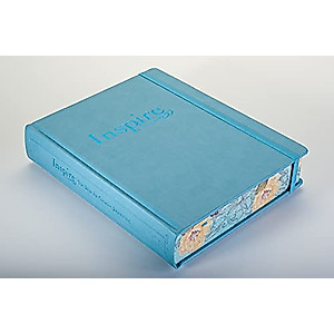 Tyndale NLT Inspire Bible (Large Print, Hardcover, Tranquil Blue): Journaling and Coloring Bible – Over 400 Scripture Illustrations to Color, Creative Bible Journal That Inspires a Connection with God