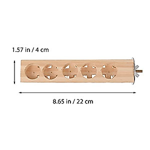 PATKAW Hamster Toys Hamster Toys Hamster Toys of 2 Parrot Hamster Stick Parrot Stick Toy Wooden Bird Perch Bird Climbing Stand Toy Parrot Cage Swing Set Accessories Hamster Accessories Wooden Toys