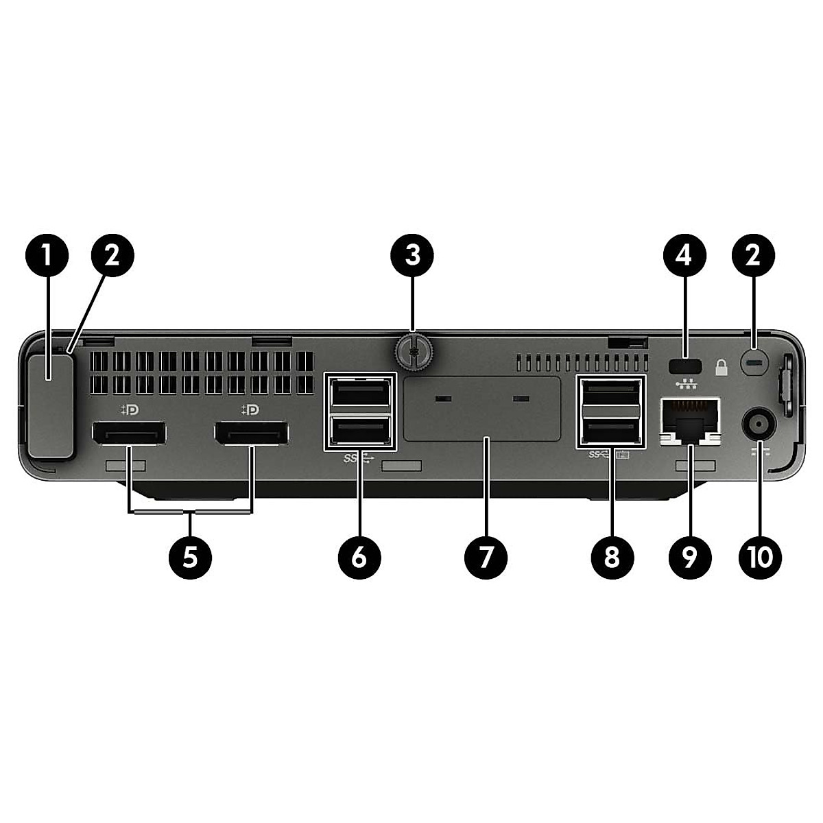 HP EliteDesk 705 G4 Mini Desktop Computer, AMD Quad-Core Ryzen 5 Pro 2400GE 3.2GHz, 8GB RAM, 256GB SSD, Windows 10 Pro (Renewed)