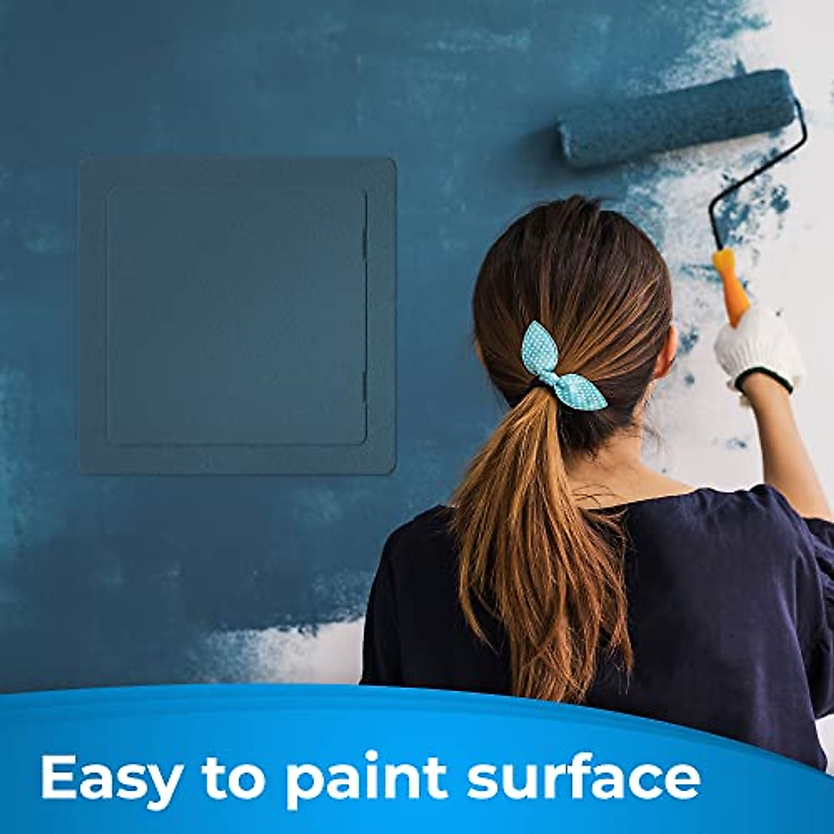 Access Panel for Drywall - 12x12 inch - Wall Hole Cover - Access Door - Plumbing Access Panel for Drywall - Heavy Durable Plastic White