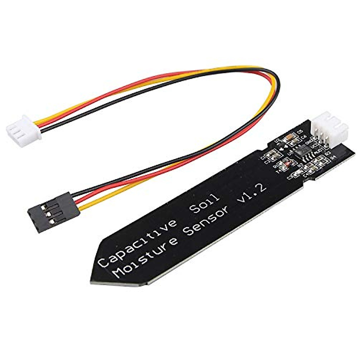 Stemedu 5PCS Capacitive Analog Soil Moisture Sensor Module 3.3~5.5V Corrosion Resistant Humidity Detection Sensors DIY Electronic for Arduino for Raspberry Pi