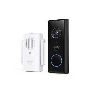 eufy Security, Video Doorbell 2K (Battery-Powered) with Chime, 2K HD, No Monthly Fee, On-Device AI for Human Detection, 2-Way Audio, 16GB Local Storage, Simple Self-Installation