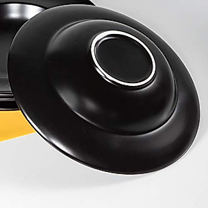 Hoxierence - Ceramic Wide Rim Soup Bowls, 10 Oz Matte Rim Pasta Bowls, Suitable for Salad, Dessert, Soup, Restaurant - Set of 4