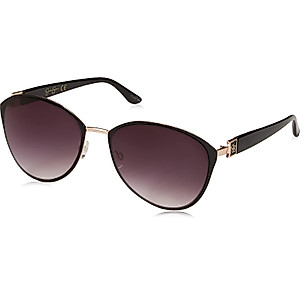 Jessica Simpson Women's J5329 Chic Metal Cat Eye Sunglasses with UV400 Protection - Glamorous Sunglasses for Women, 60mm