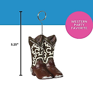 Cowboy Boots Photo & Balloon Holder - Western Party Supplies - 1 Piece