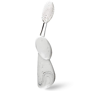 RADIUS Toothbrush Big Brush BPA Free & ADA Accepted Designed to Improve Gum Health & Reduce Gum Issues - Right Hand - Ice - Pack of 1