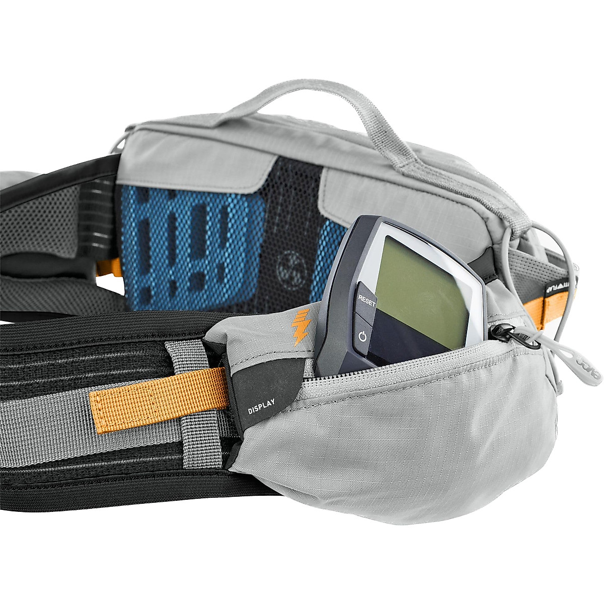 Evoc Hip Pack PRO E-Ride 3 Waist Bag for E-Bike Tours & Trails, 3L Capacity, Airflow Contact System, AIRO Flex Waist Belt, Venti Flap System, Bottle Holder, Stone, Stone, Backpack