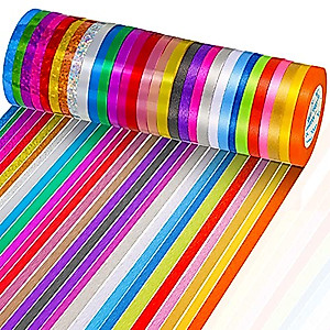30 Rolls Curling Ribbon Shiny Metallic Balloon String Roll Gift Wrapping Ribbons for Crafts, Wedding, Valentines, Birthday, Party Decoration(Mixed Colors,Classic Style)