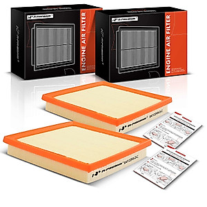 A-Premium 2-PC Engine Air Filter Compatible with Subaru Ascent, Crosstrek, Forester, Impreza, Legacy, Outback, WRX, 2017-2022, Flexible Panel, Replace# 16546-AA16A