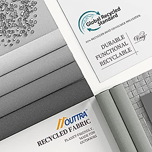 VINEY 10FT Patio Offset Umbrellas Cantilever Umbrella, Large Outdoor Umbrella w/Infinite Tilt, RECYCLED FABRIC Canopy & Cross Base for Backyard, Poolside, Lawn and Garden (Navy Blue)