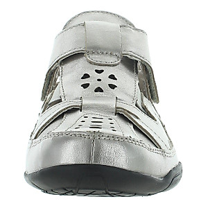 Ros Hommerson Chelsea 62005 Women's Casual Shoe: Silver/Leather 10.5 X-Narrow (4A) Velcro