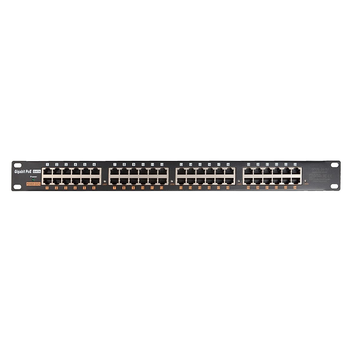 PoE Texas 24 Multi Port PoE+ Injector with 48v 240w Power Supplies - 10/100/1000 Gigabit Passive Power Over Ethernet Means Versatility - 30W PoE Injector for WiFi Access Point, PTZ Camera, IP Phone