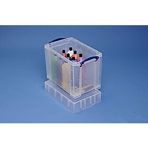 Really Useful Box Plastic Storage Box, Clear, 19 XL Litre (19CXL)