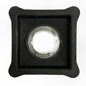 OYSTERBOY Premium Quality Replacement Parts Compatible for Blendtec Jar 90 oz 3 Quarts Professional/Commercial Grade Blender Jar with Stainless Steel Blade, Gripped Vented Lid, BPA-free, Grey