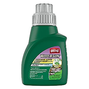 Ortho Weed B-gon Chickweed, Clover & Oxalis Killer for Lawns Concentrate, Treats 3,200 sq. ft., 16 fl. oz.