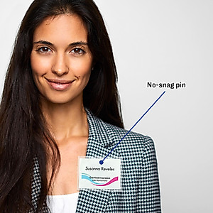 Avery Pin Style Top-Loading Name Badges, 2.25 x 3.5 Inches, White, Box of 100 (74549)