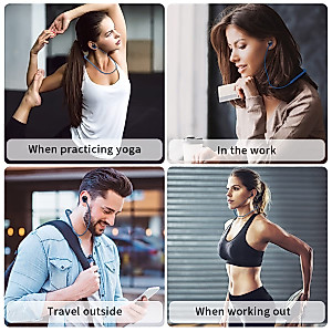 WOFRO Anti-Lost Strap for Sony WF-1000XM4 Earbuds, Sports Anti-Slip Soft Silicone Lanyard Accessories Compatible with Sony WF-1000XM4 True Wireless Headphones Neck Rope Cord (Blue)