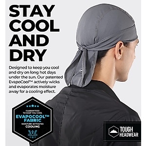 Cooling Helmet Liners - Do Rag Skull Caps for Men - Cooling Head Wraps, Hard Hat Liner - Motorcycle Pirate Bandana