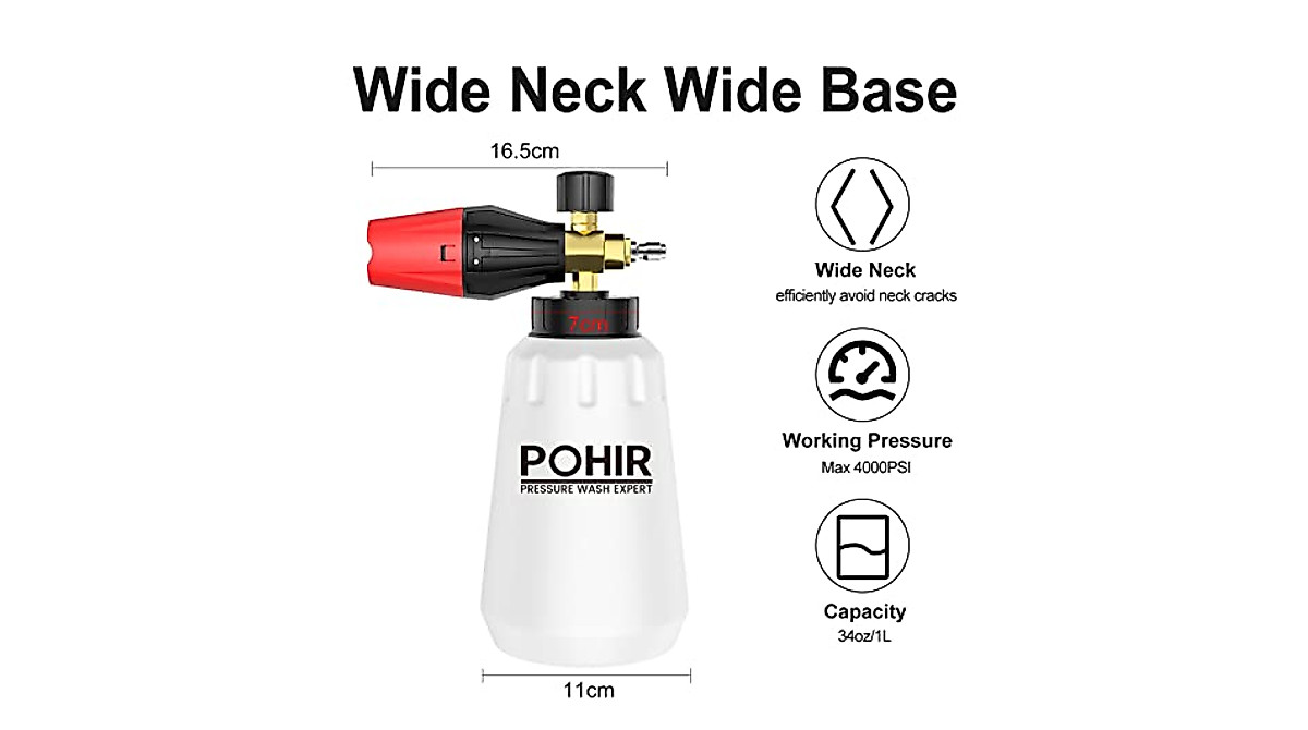POHIR Foam Cannon: Heavy Duty Car Wash Blaster