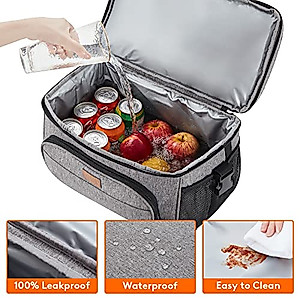 Lifewit 40L Cooler Bag, Bundle with 23L Cooler Bag, Grey