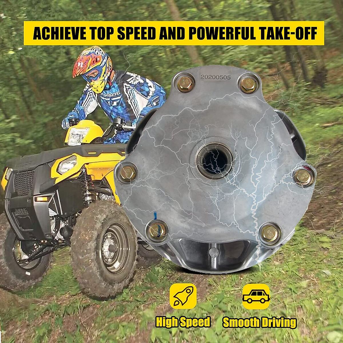 Primary Drive Clutch Compatible with Polaris Sportsman 500 Magnum 325 330 SCRAMBLER 400 500 etc, Replaces 1321476 1321468 1321976 1322996