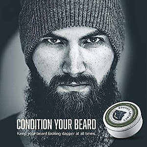 Rugged Legacy - Beard Balm, The Frontiersman 2oz Beard Balm for Men, Woodsy Scented Beard Balm with Notes of Molasses, Beard Balm Made with Natural Oils that Enrich Your Entire Beard - Roots To End