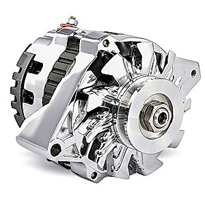 ProForm Alternator, CS130, 160 amp, 12V, 1-Wire, Single V-Belt Pulley, Straight Mount, Chrome, GM, Each