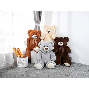 Toys Studio 36 inch Big Teddy Bear Cute Giant Stuffed Animals Soft Plush Bear for Girlfriend Kids, Beige