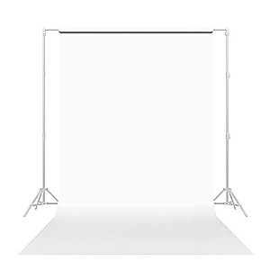 Savage Seamless Paper Photography Backdrop - Color #1 Super White, Size 86 Inches Wide x 18 Feet Long, Backdrop for YouTube Videos, Streaming, Interviews and Portraits - Made in USA