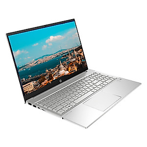 [Windows 11 Home] Newest HP Pavilion Laptop, 15.6" Full HD Display, AMD Ryzen 7 5700U Processor, Backlit Keyboard, Wi-Fi 6, Bluetooth, HDMI, USB Type-C, Silver (32GB RAM | 1TB SSD)