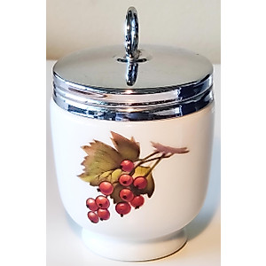 Evesham Vale by Royal Worcester, China Egg Coddler & Lid, King Size