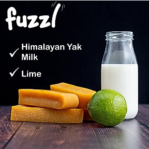 Fuzzl Premium Yak Cheese Himalayan Dog Chews - 3 Bars Large Natural Dog Treats Milkbone Yak Chews No Hide Dog Food Long Lasting Dog Dental Sticks Milk Chews Cheese Stick