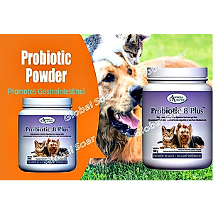 Omega Alpha Pet Probiotic 8 Plus - Probiotics, Enzymes, and Fibre for Better Pet Digestion.-500g