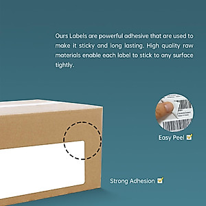 12 Rolls 4" x 2" Thermal Labels - 760 Paper Stickers Per Roll - 4 Rolls - fits Zebra LP2844, GC420, GK420, GX430, ZD220, ZD420, ZD500, ZD620, ZP-500, GT800 Direct Thermal Printers