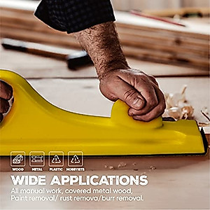 toolant 120 Grit Sandpaper Roll, 2-3/4" Wide 20 Yard Longboard Self Adhesive PSA Stickyback Sand Paper for Woodworking, Metal, Plastic, Automotive, Sanding Blocks